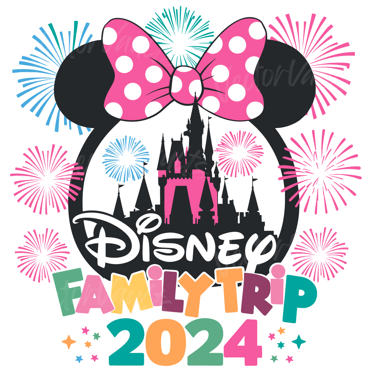 Disney Family Trip 2024 Minnie Mouse SVG | Inspire Uplift
