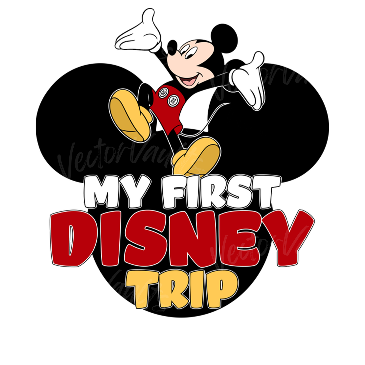 My First Disney Trip Mickey PNG Digital Download Files | Inspire Uplift