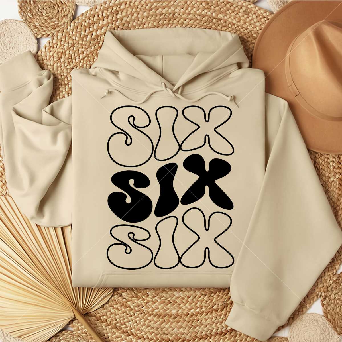 Retro Six Birthday SVG - 6th Birthday | Inspire Uplift