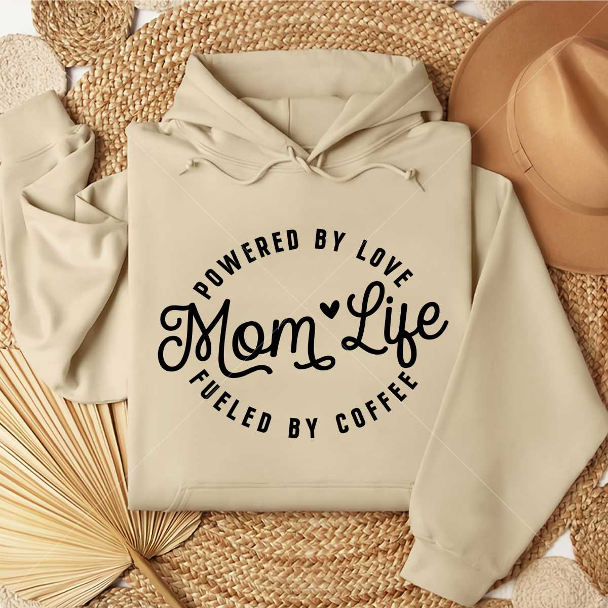 Mom Life SVG PNG - Powered by Love SVG | Inspire Uplift