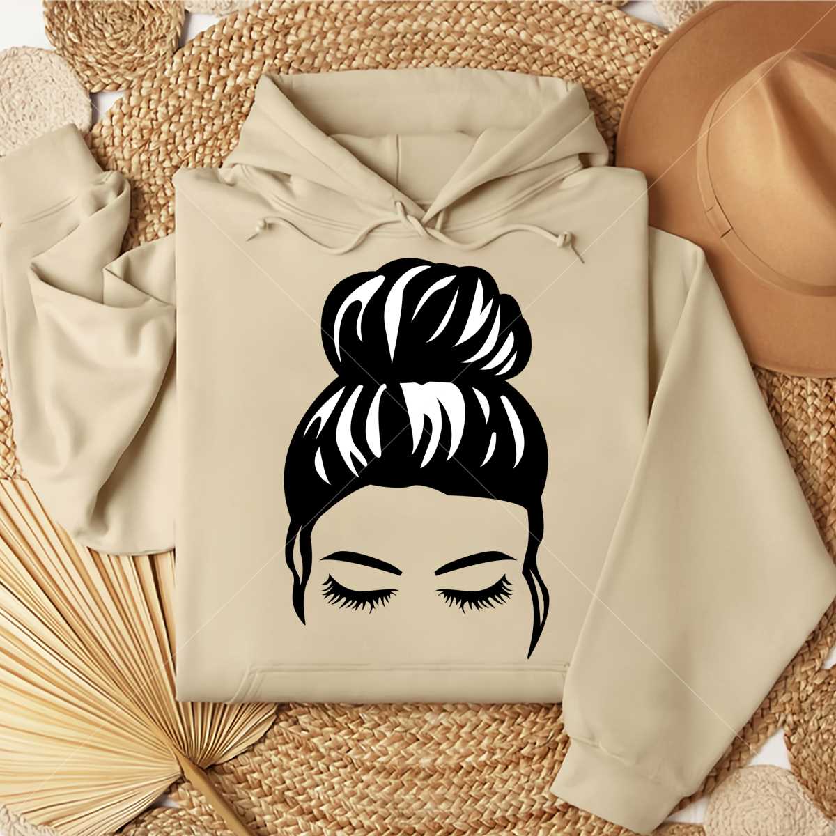 -Messy Bun SVG, Messy Hair SVG | Inspire Uplift