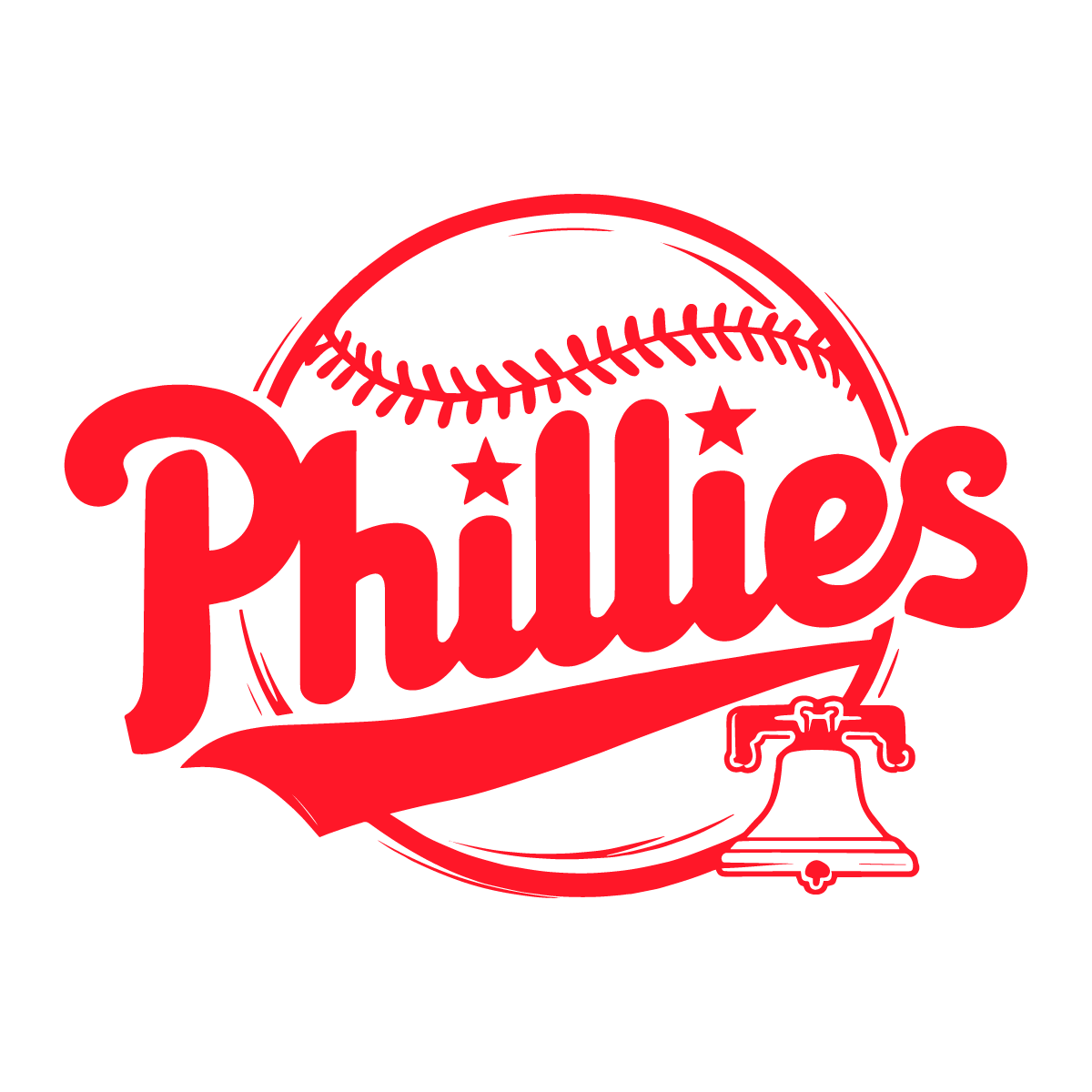 Phillies Baseball Bell Svg Digital Download | Inspire Uplift