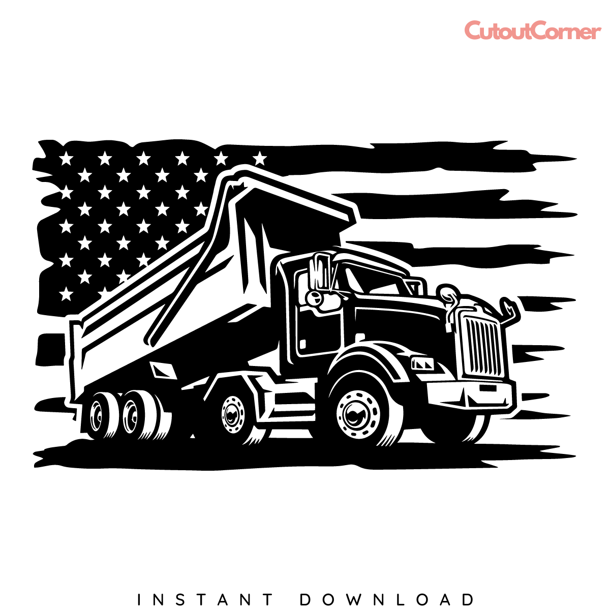Dump Truck Svg Png Digital Download Files | Inspire Uplift