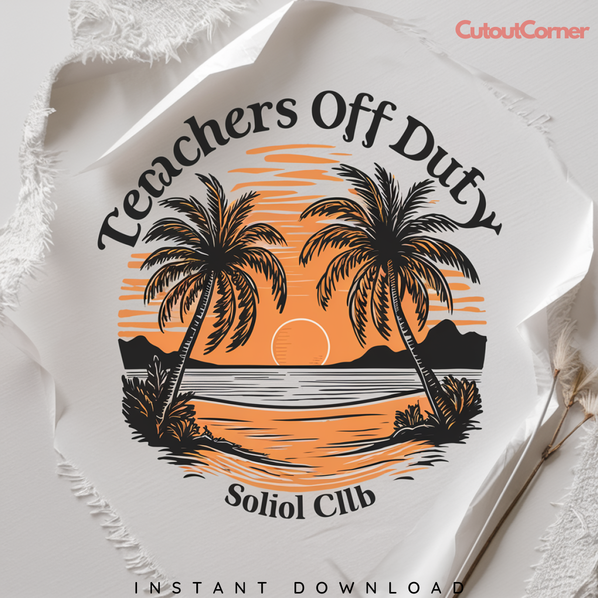 Teachers Off Duty Social Club Svg Digital Download Files | Inspire Uplift