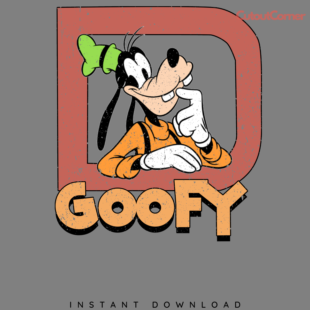 Character PNG Goofy Dog Color Disney Digital Download | Inspire Uplift