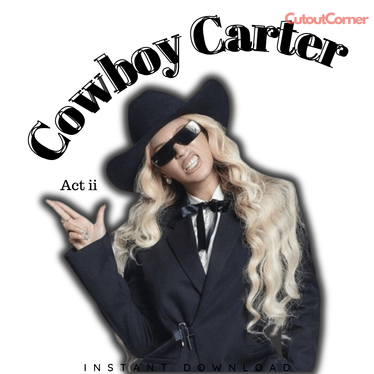 Cowboy Carter PNG Download Digital Download Files - Inspire Uplift