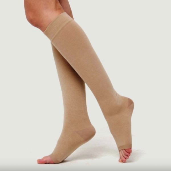 Knee-length compression stockings hkkv with open toe 2 class - Inspire ...