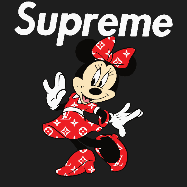 Minnie Mouse Supreme Svg, Minnie Supreme Fashion Svg, Suprem | Inspire ...