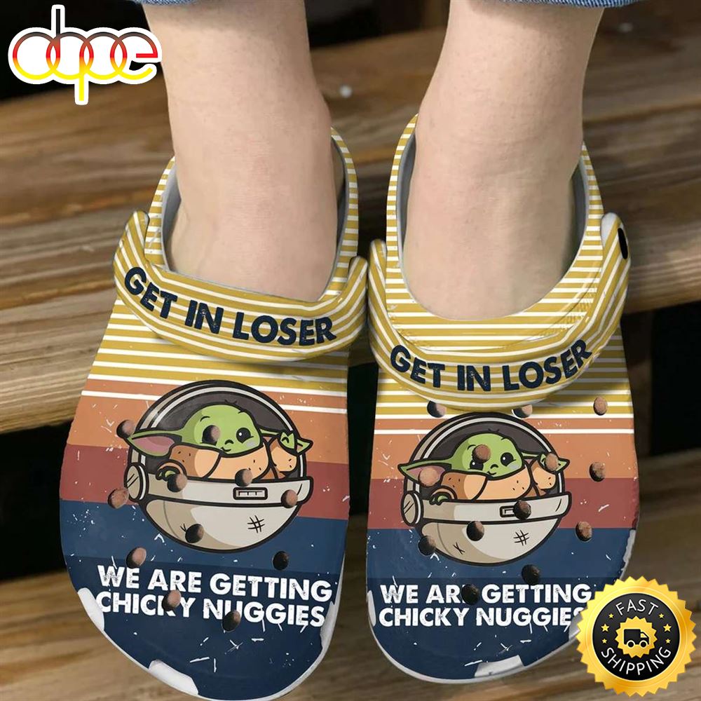 Baby Yoda Get In Loser Star Wars Crocs Clogs Crocband Shoes | Inspire ...