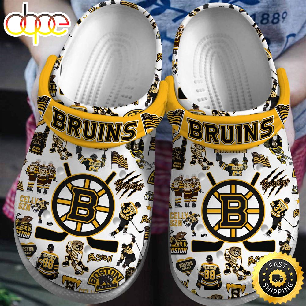 Boston Bruins NHL Ice hockey Sport Crocs Crocband Clogs Shoe | Inspire ...