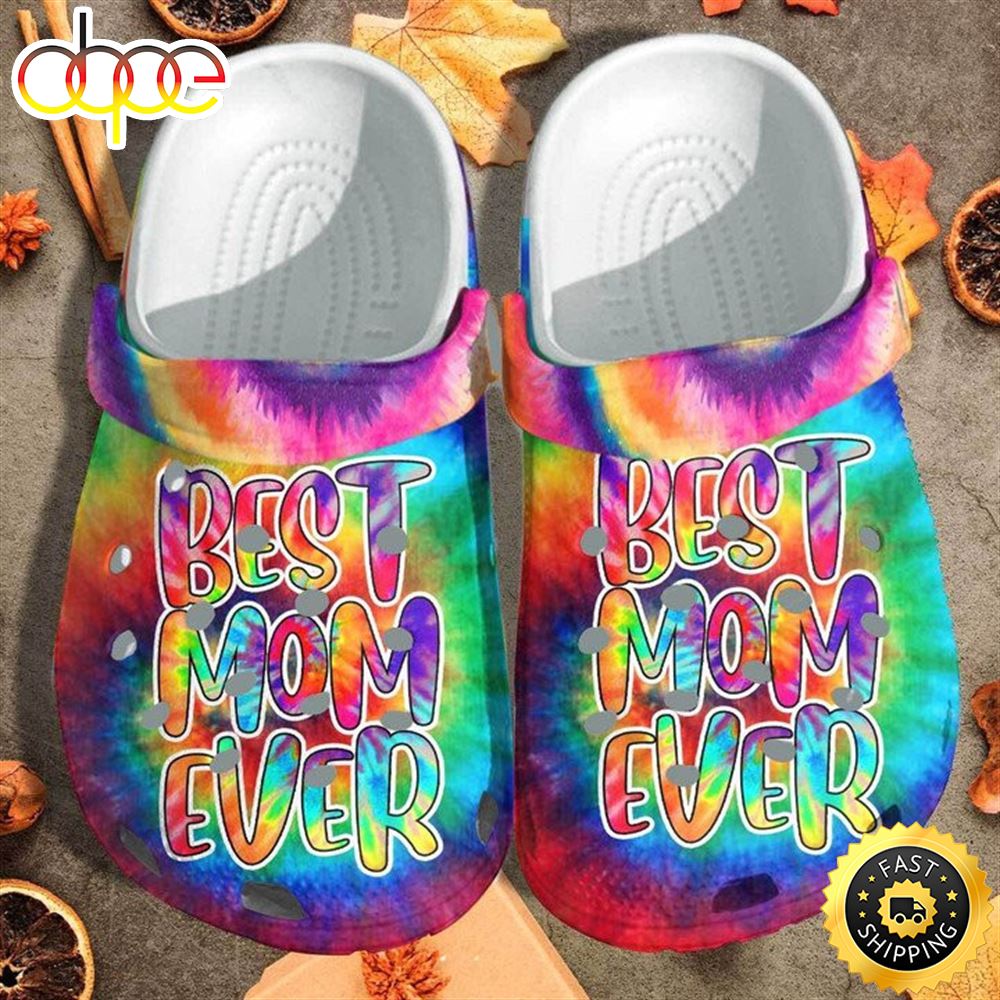 Funny Best Mom Ever Hippie Custom Crocs Classic Clogs Shoes | Inspire ...