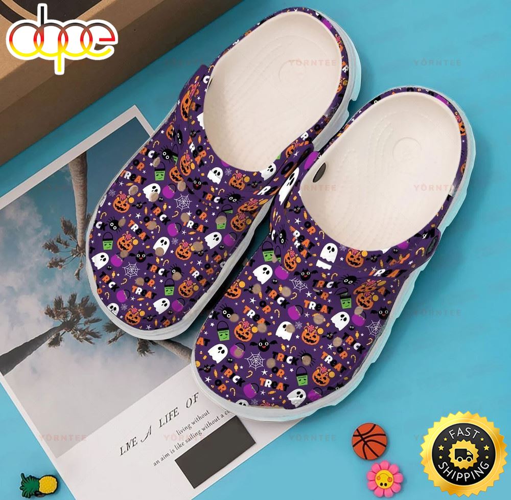 Halloween Trick Or Treat Gift For Lover Rubber Clog Shoes Co | Inspire ...
