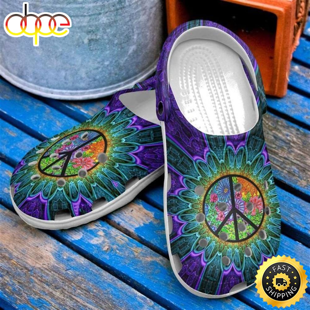 Hippie Soul Colorful Crocs Clog Shoes | Inspire Uplift