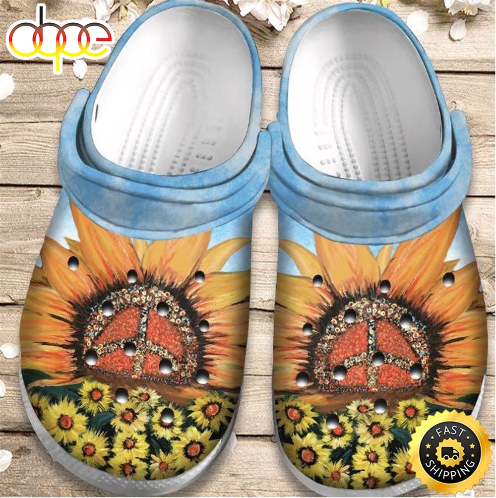 Hippie Sunflower Garden Shoes Clog Shoess Clogs For Men Wome | Inspire ...