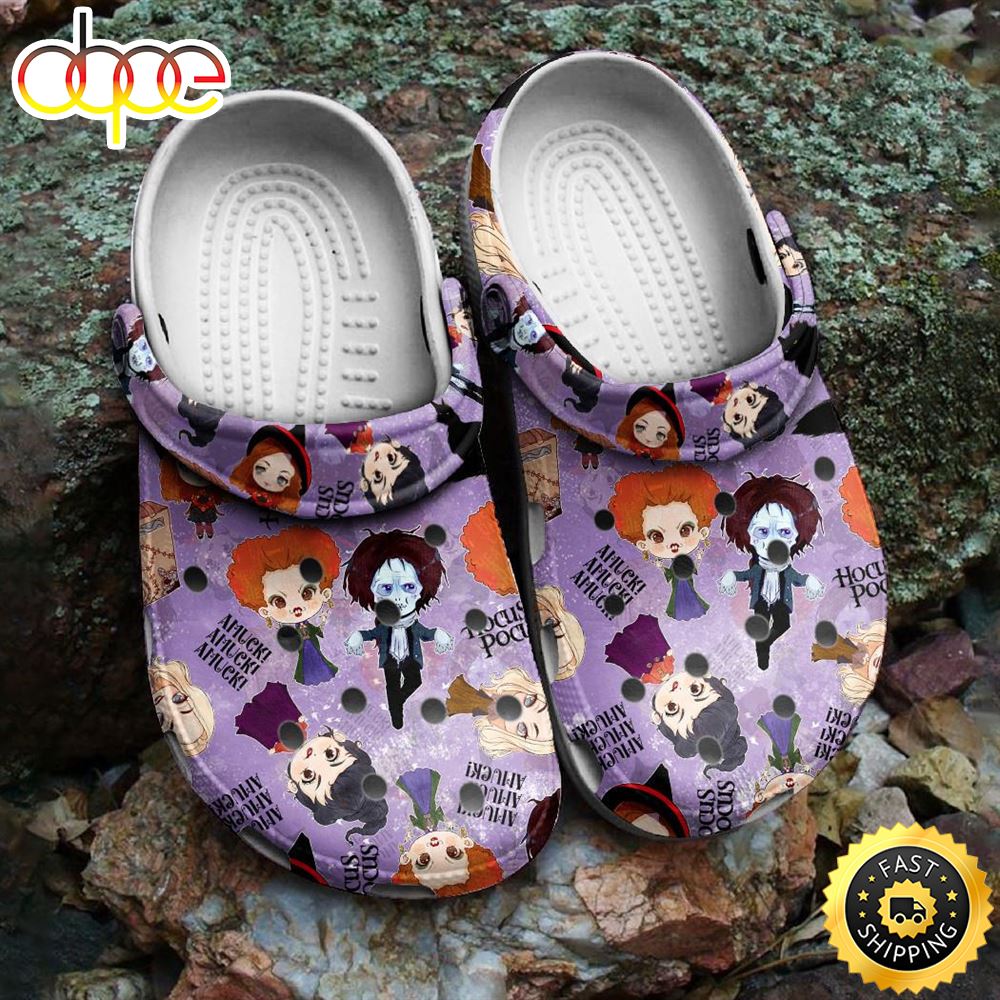 Hocus Pocus Crocs Amuck Amuck Tie Dye Classic Clogs Shoes | Inspire Uplift