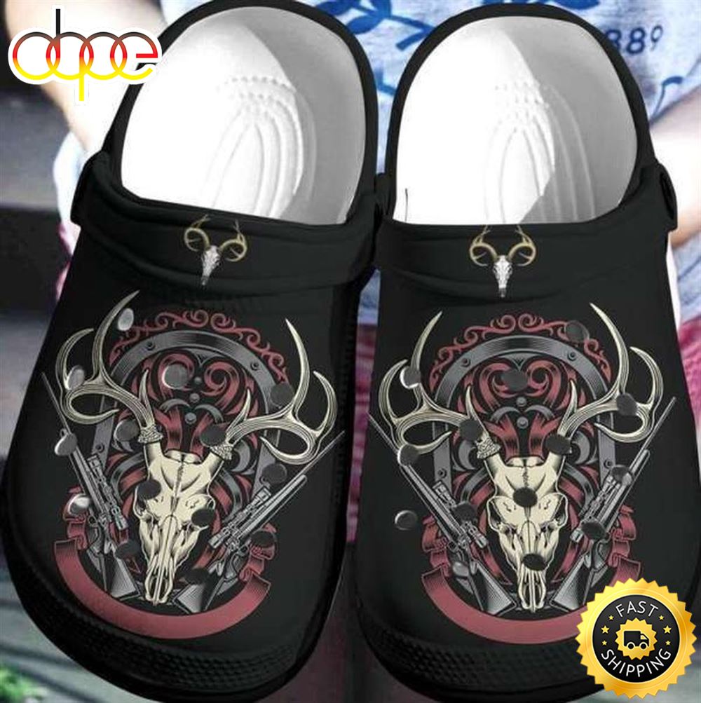 Skull Deer Hunting Crocs Clog Shoes | Inspire Uplift