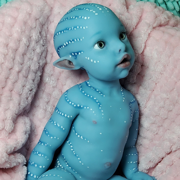 Adorable silicone reborn avatar baby girl 13 inches | Inspire Uplift
