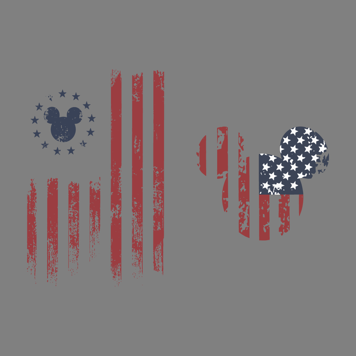 Mickey Mouse USA Flag Disney Independence Day SVG | Inspire Uplift