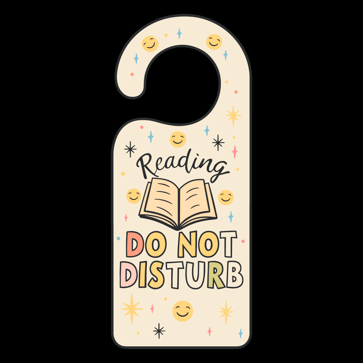 Reading Do Not Disturb Trendy Book Bookish SVG | Inspire Uplift