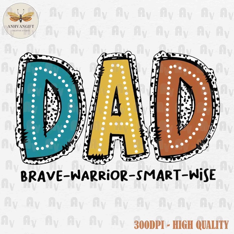 Dad PNG, Dad Dalmatian Dots Png, Father's Day Gift, Bible Ve - Inspire ...