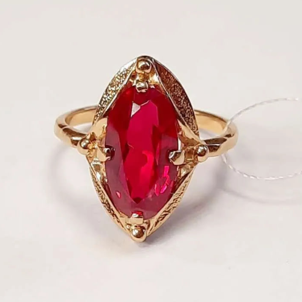 Elegant Vintage 14K Ring USSR 583 Rose Gold with star Soviet | Inspire ...