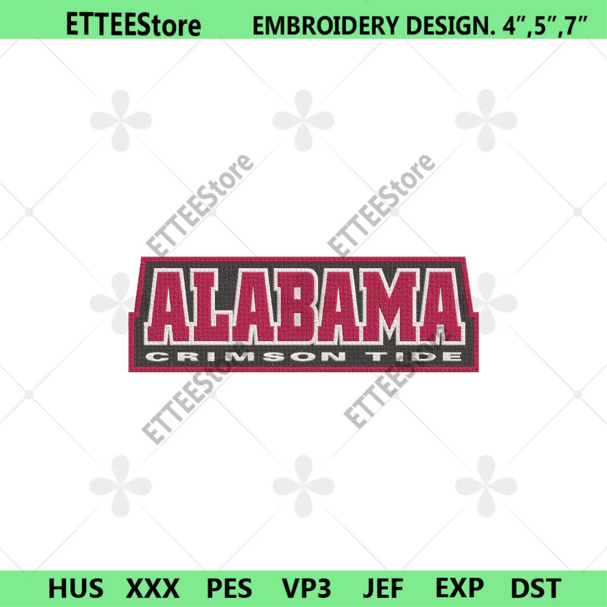 Alabama Crimson Tide Logo Embroidery Design, Alabama Crimson | Inspire ...
