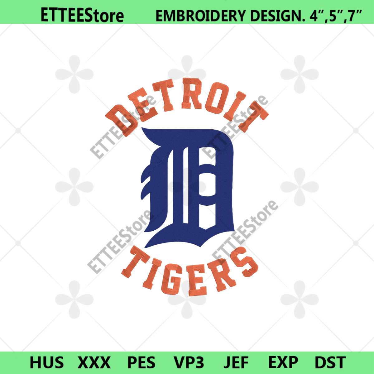 Detroit Tigers MLB Logo Embroidery File | Inspire Uplift