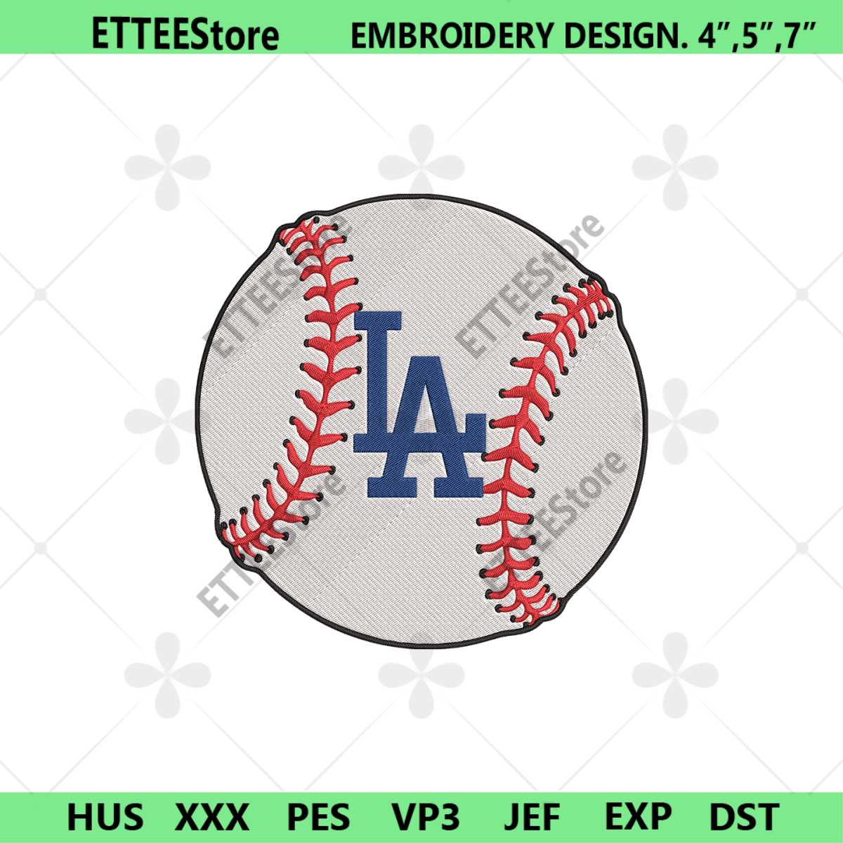 LA Symbol Machine Embroidery, LA Embroidery Design | Inspire Uplift