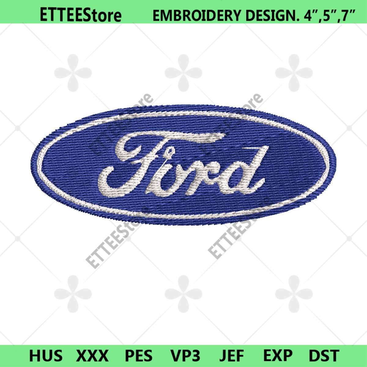 Ford Logo Embroidery File Download Logo Car Embroidery Desig | Inspire ...