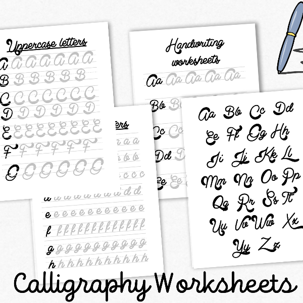 Calligraphy Worksheets,Handwriting Practice,Printable Templa - Inspire ...