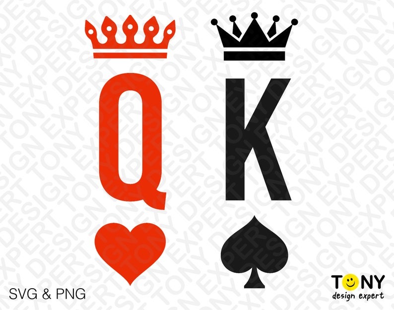 King and Queen Svg Png, Playing Card Svg, King of Spades Svg | Inspire ...