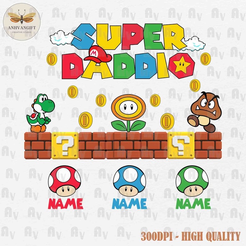 Custom Super Daddio PNG, Super Daddio PNG, Father's Day Png, - Inspire ...