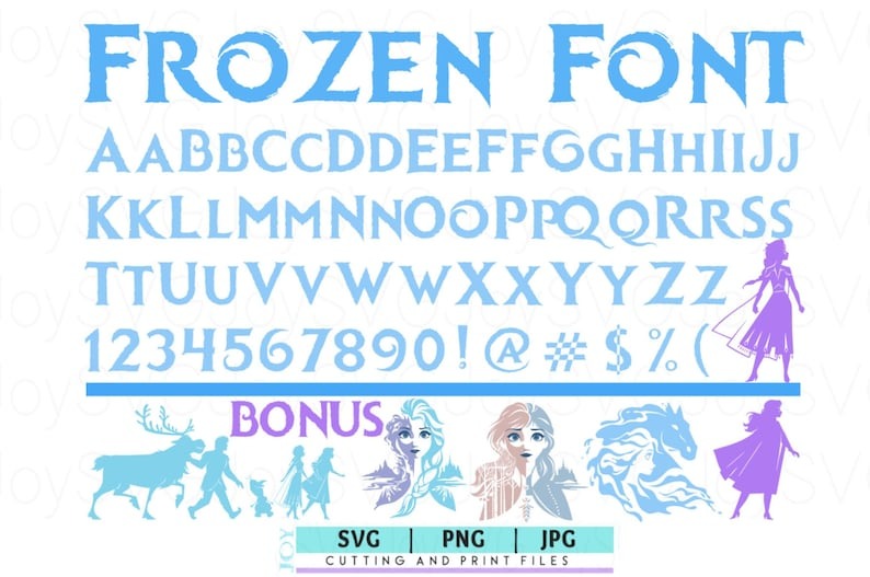 Frozen Font SVG png , Frozen 2 Alphabet, Frozen Party svg, F | Inspire ...