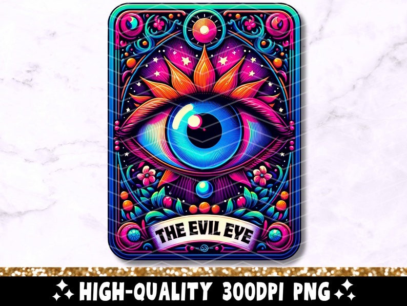 The Evil Eye Tarot Card PNG Sublimation Design, Witchy Vibes | Inspire ...