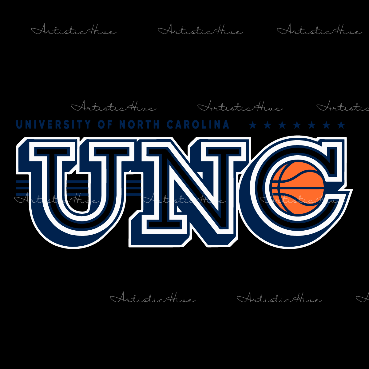 UNC Tar Heels Basketball Svg Cricut Digital Download | Inspire Uplift