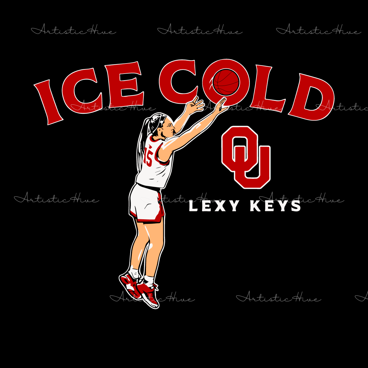 Oklahoma Womens Basketball Lexy Keys Ice Cold Svg - Inspire Uplift