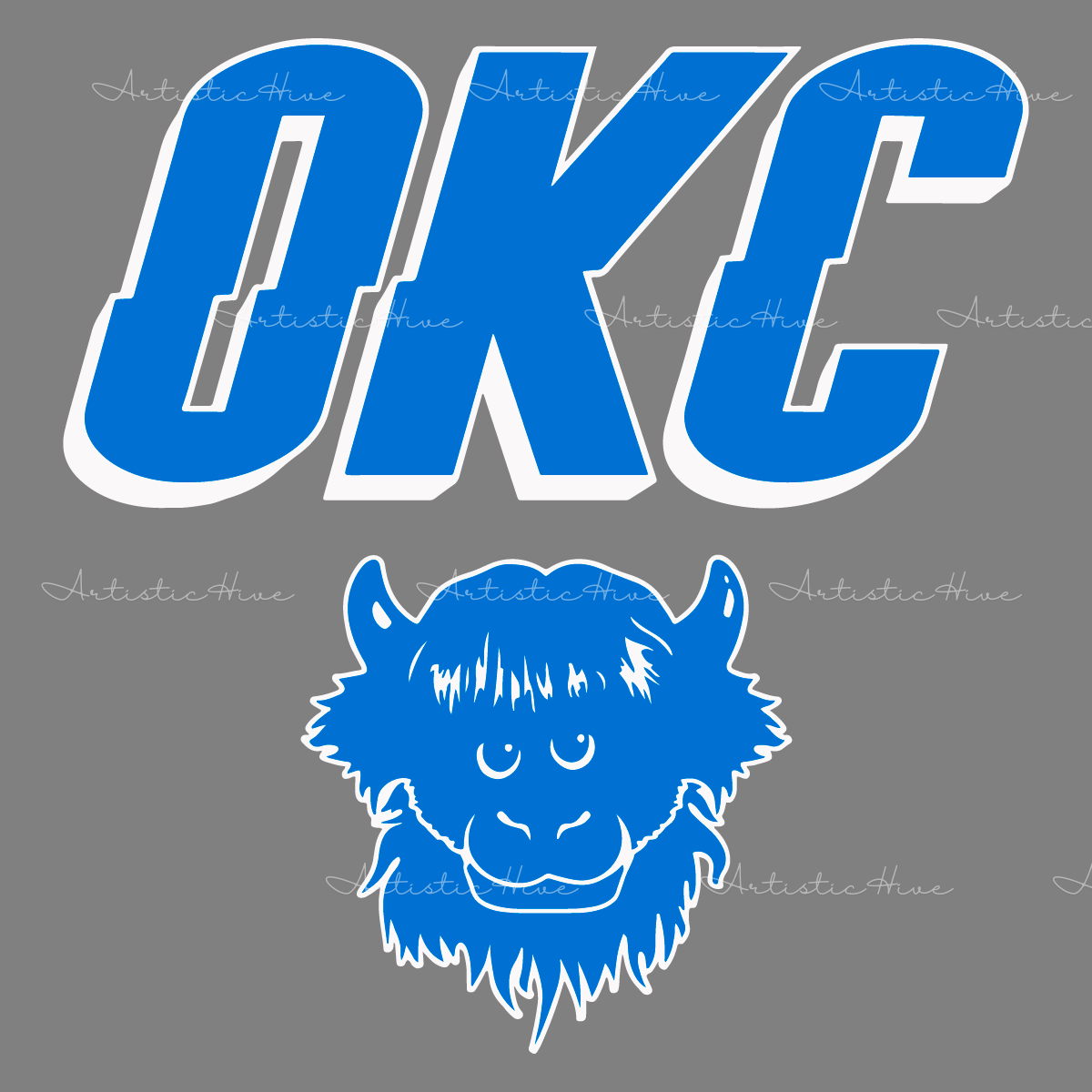 OKC Thunder Basketball NBA Svg Digital Download | Inspire Uplift