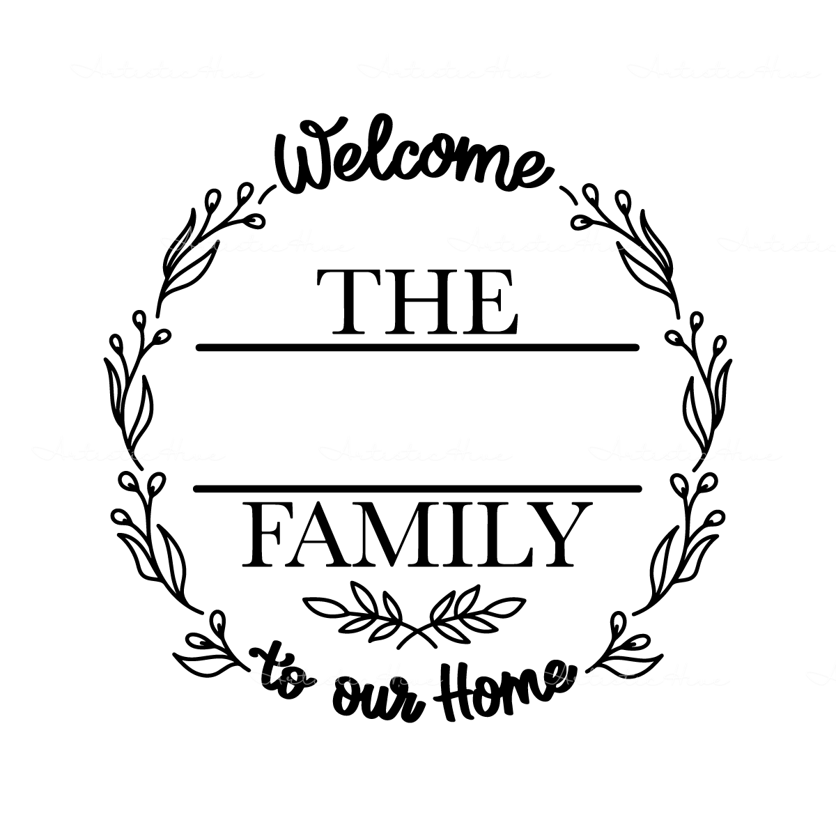 Family Monogram Svg | Inspire Uplift