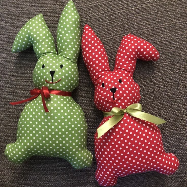 Diy Easter Bunny decor, stuffed soft Bunny, sewing Rabbit, h | Inspire ...