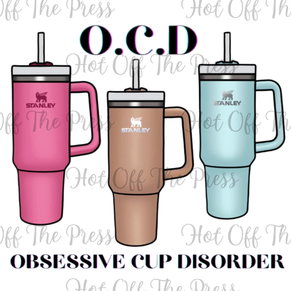 Obsessive Cup Disorder OCD PNG Image, Sublimation, DTF, stic - Inspire ...