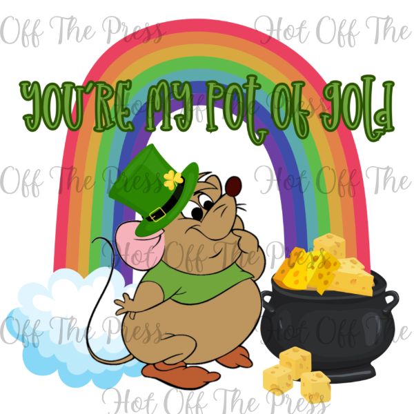 Leprechaun Gus Gus, Pot of Gold, St Patricks Day image, PNG - Inspire ...