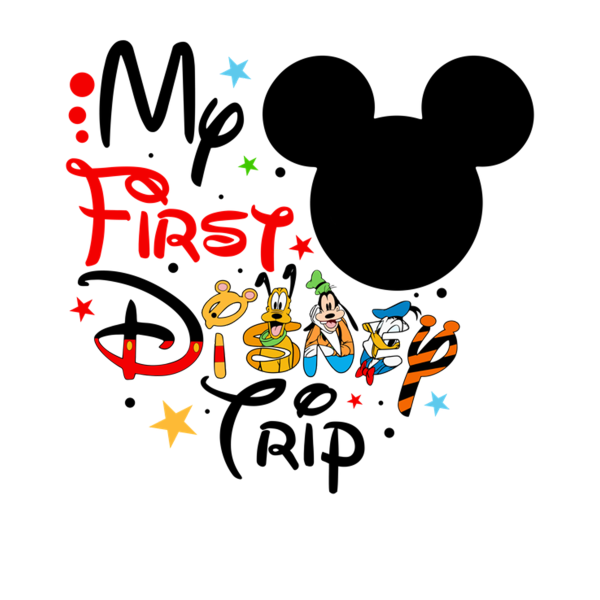 My First Disney Trip Mouse And Friends PNG - Inspire Uplift