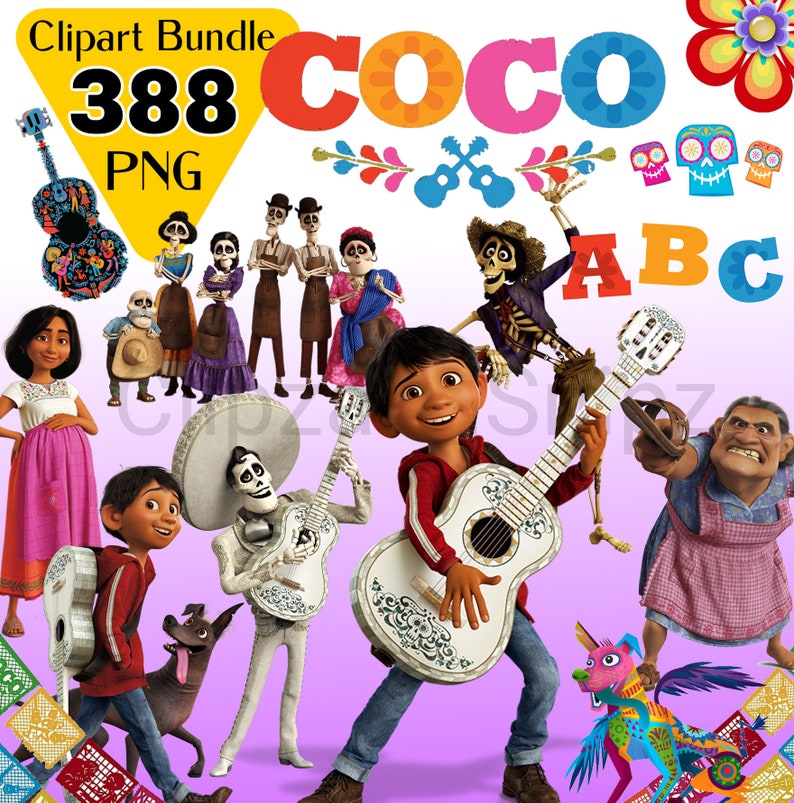 Coco Clipart, Coco PNG, Instant Digital Download Printable, - Inspire ...