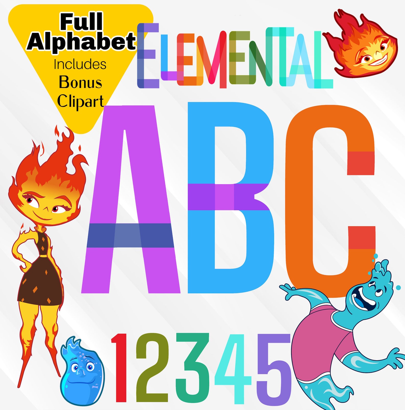 Elemental Alphabet, Elemental PNG font, Elemental Letters Nu | Inspire ...
