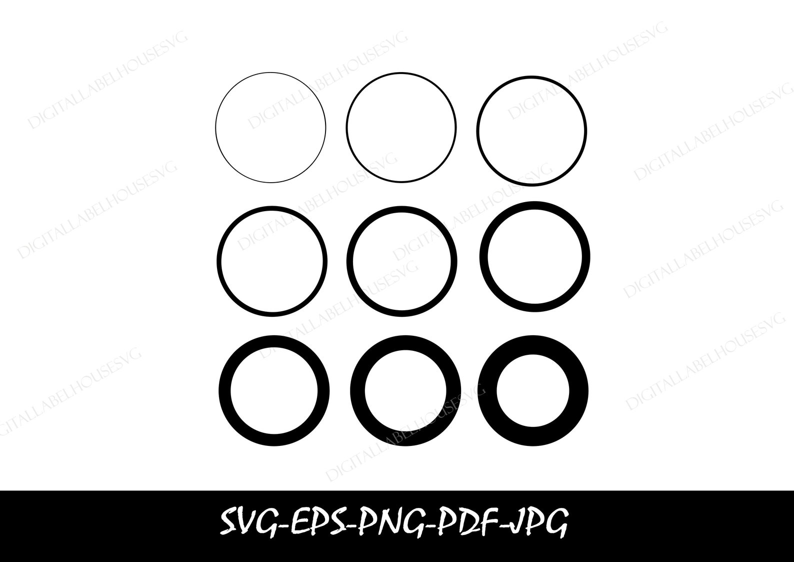 Circle Frame svg, Circle SVG, Circle monogram svg, circle bo | Inspire ...