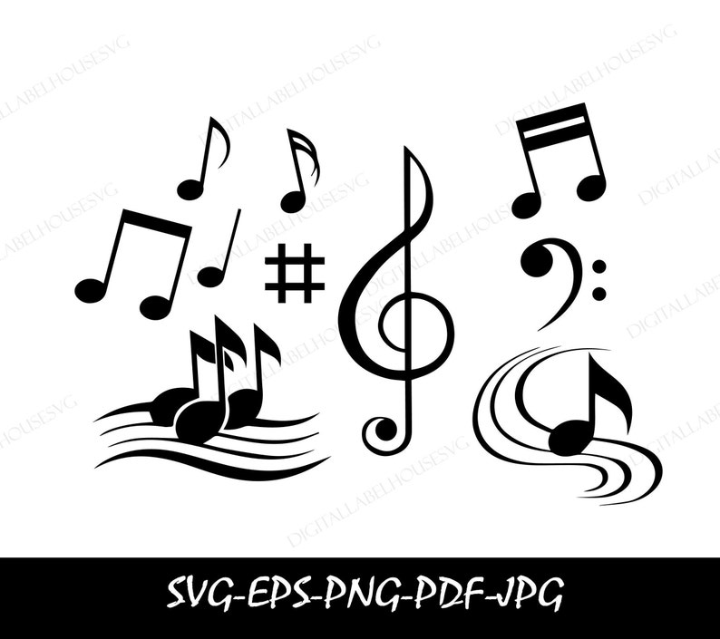 svg music notes - Inspire Uplift