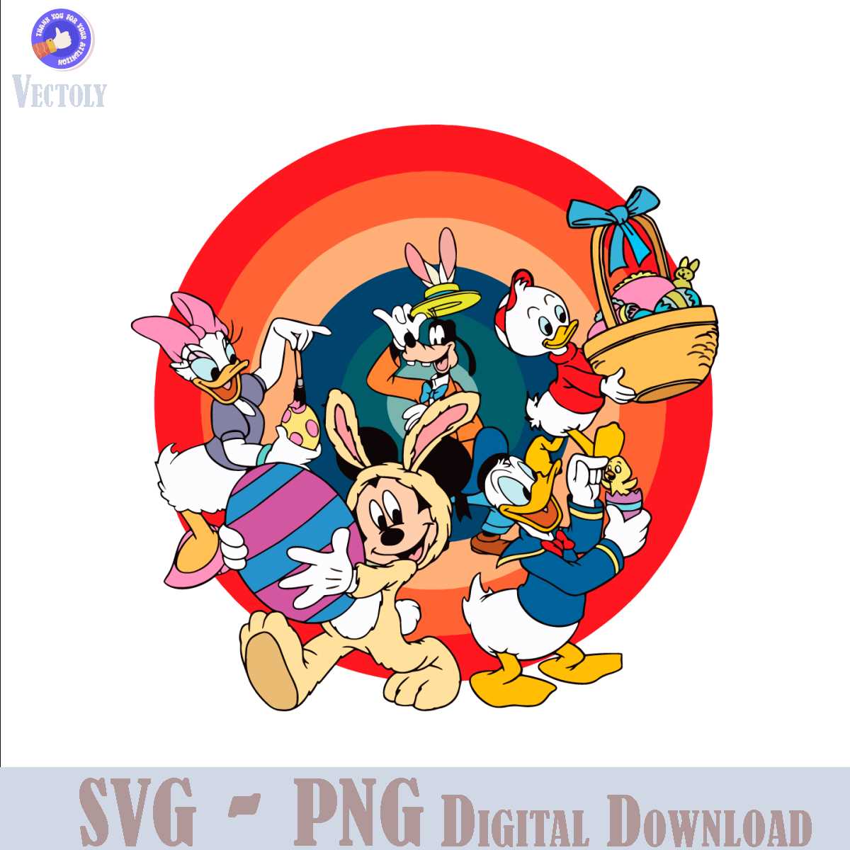 Disney Mickey And Friends Easter SVG | Inspire Uplift