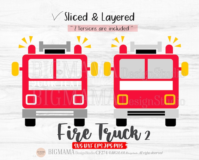 Fire Truck SVG,Fire Engine,Vehicles,Sliced,Layered,Name,Birt | Inspire ...