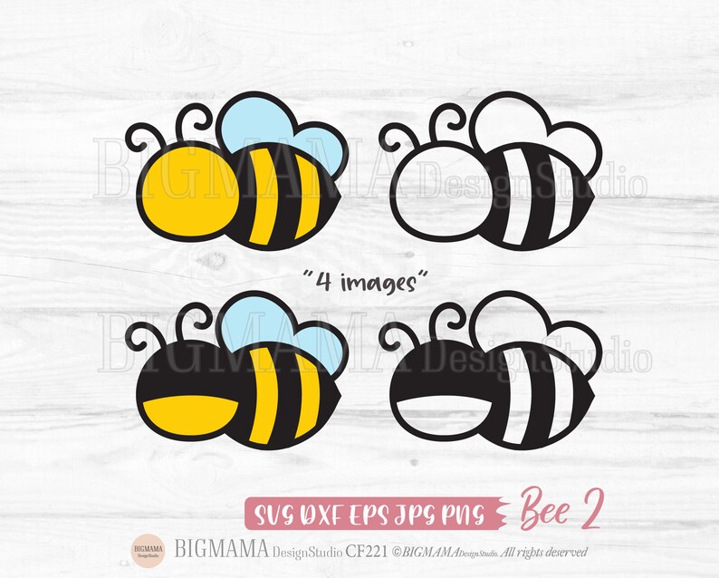 Honey Bee SVG,bee Svg,Bee Layered,DXF,Cut File,PNG,Line,Hone | Inspire ...