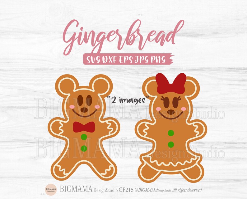 Christmas Gingerbread SVG,DXF,Kids,Mice,Mouse,Cookies,Layere | Inspire ...